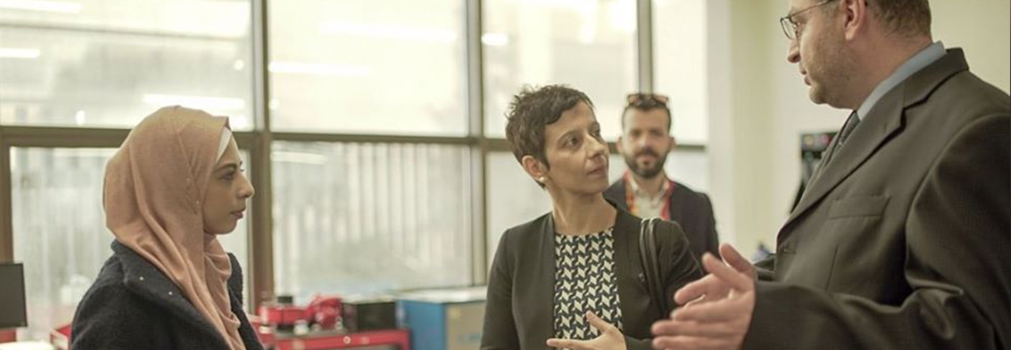 The EU Ambassador visited ShamalStart - Jordan Start